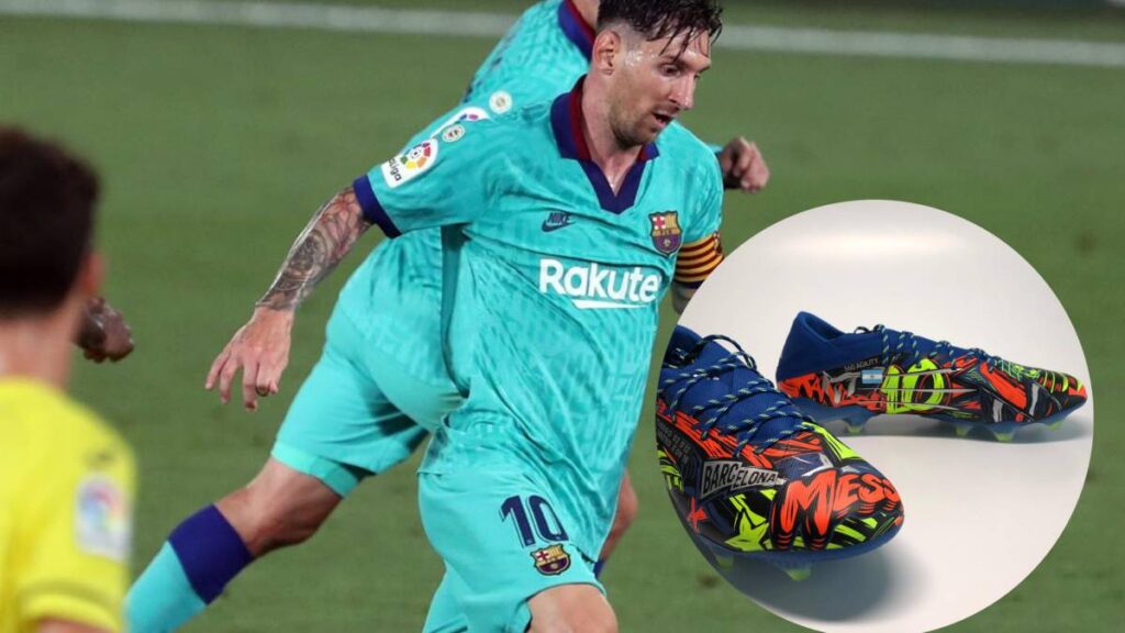 Messi estrena las botas más llamativas